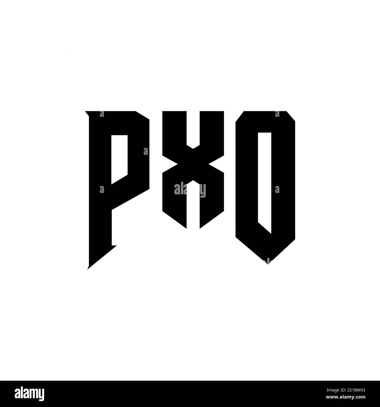 PXO letter logo design for technology company. PXO logo design black ...