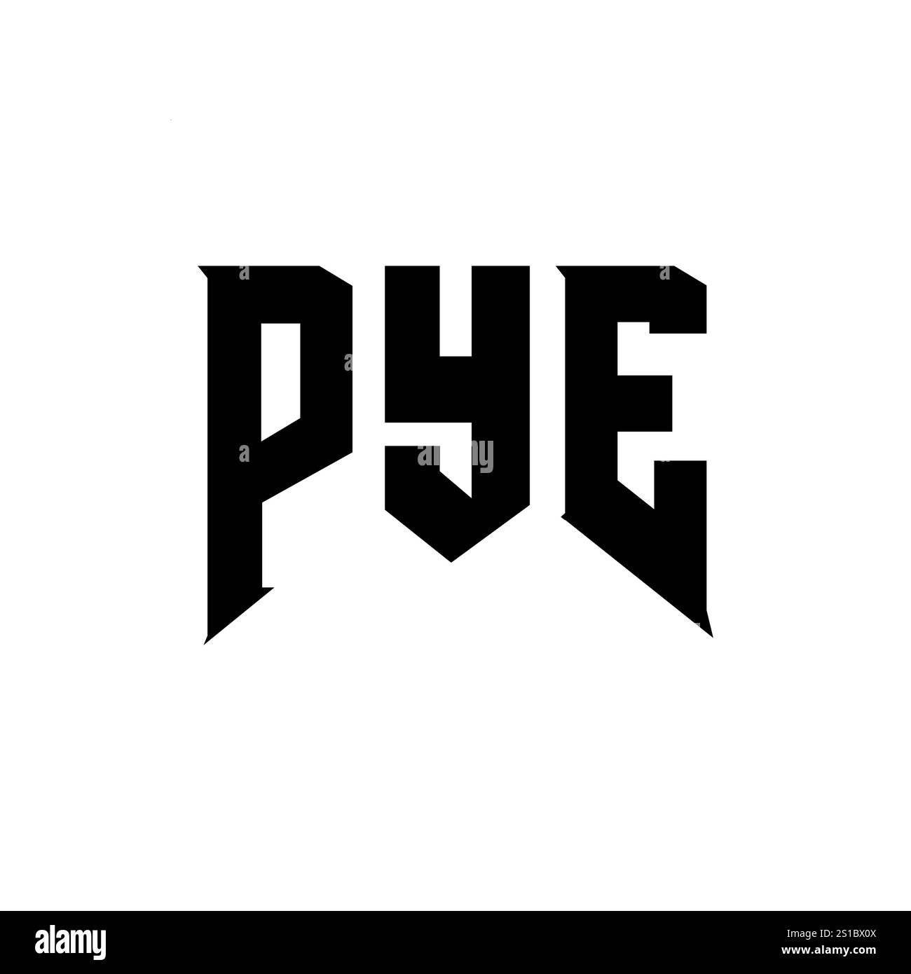 PYE letter logo design for technology company. PYE logo design black ...