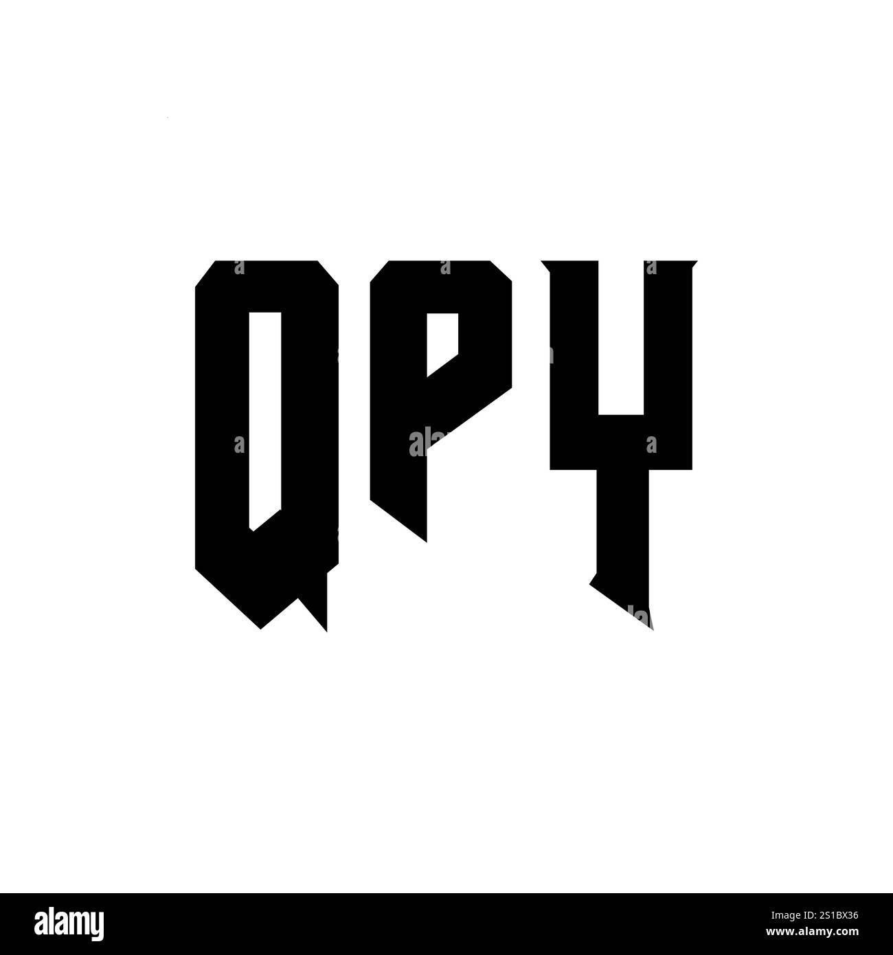 QPY letter logo design for technology company. QPY logo design black ...