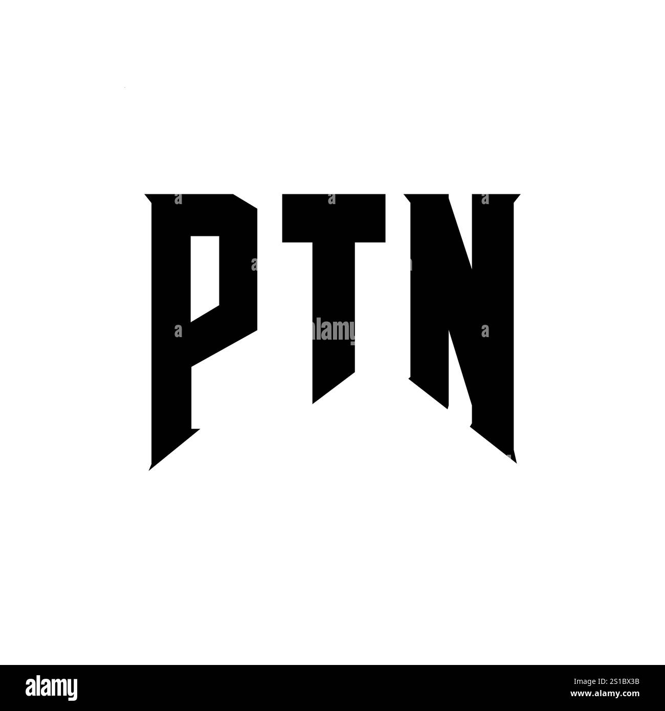 PTN letter logo design for technology company. PTN logo design black ...