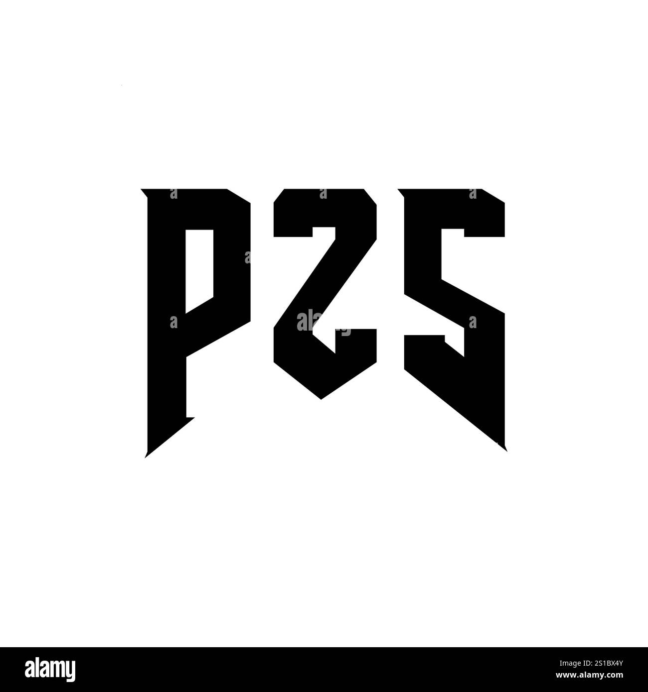 PZS letter logo design for technology company. PZS logo design black ...