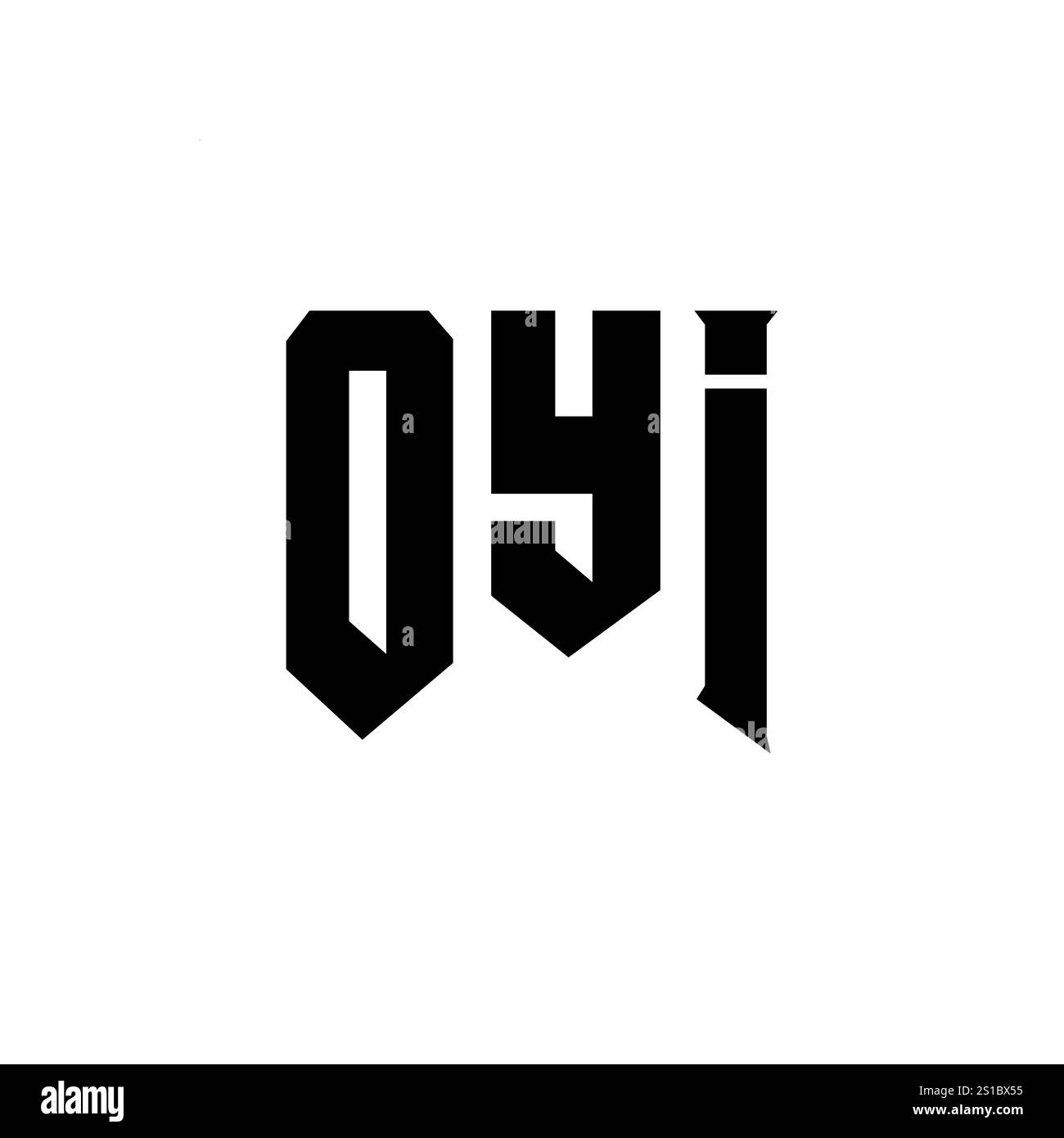 OYI letter logo design for technology company. OYI logo design black ...