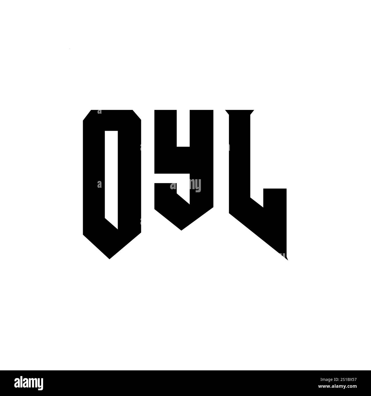 OYL letter logo design for technology company. OYL logo design black ...