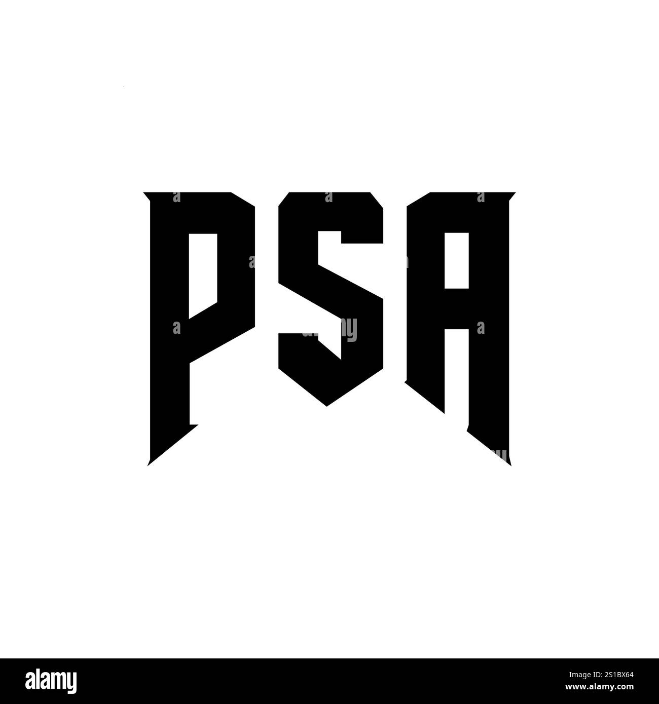 PSA letter logo design for technology company. PSA logo design black ...