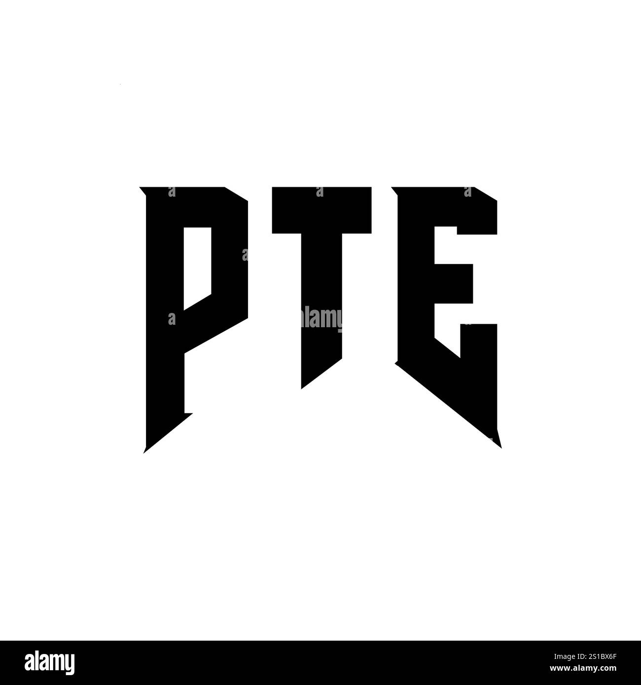 Pte logo design Stock Vector Images - Alamy