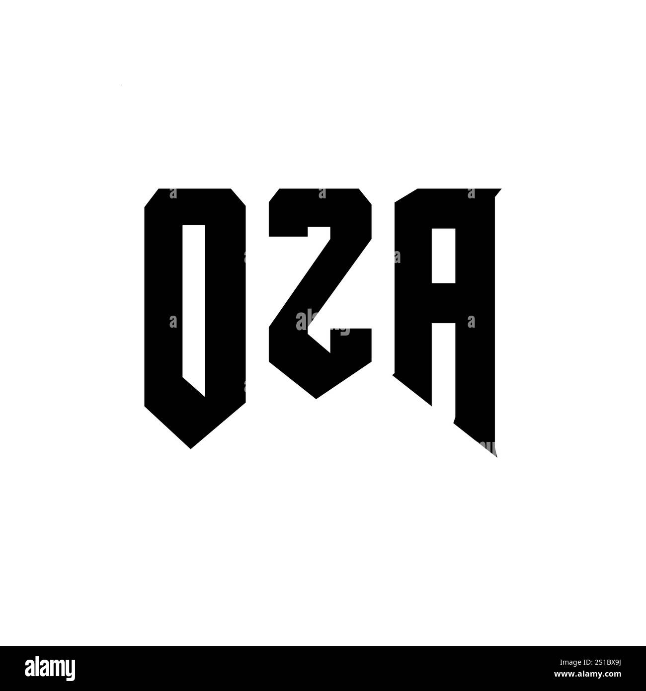 OZA letter logo design for technology company. OZA logo design black ...