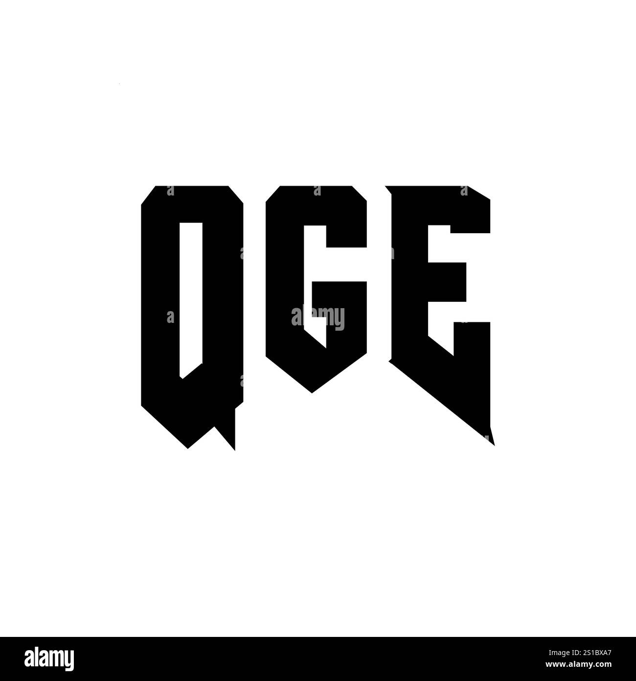 QGE letter logo design for technology company. QGE logo design black ...