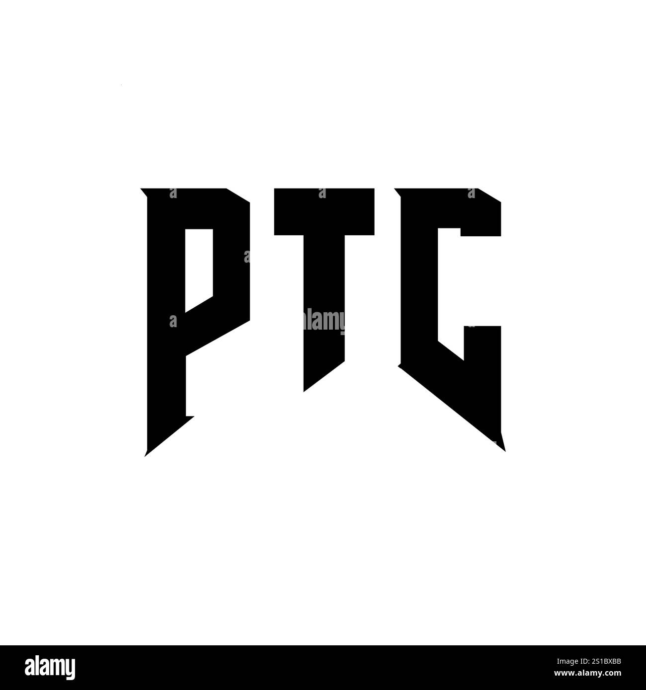 PTC letter logo design for technology company. PTC logo design black ...