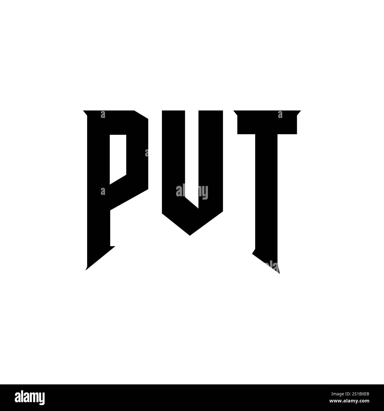 PUT letter logo design for technology company. PUT logo design black ...