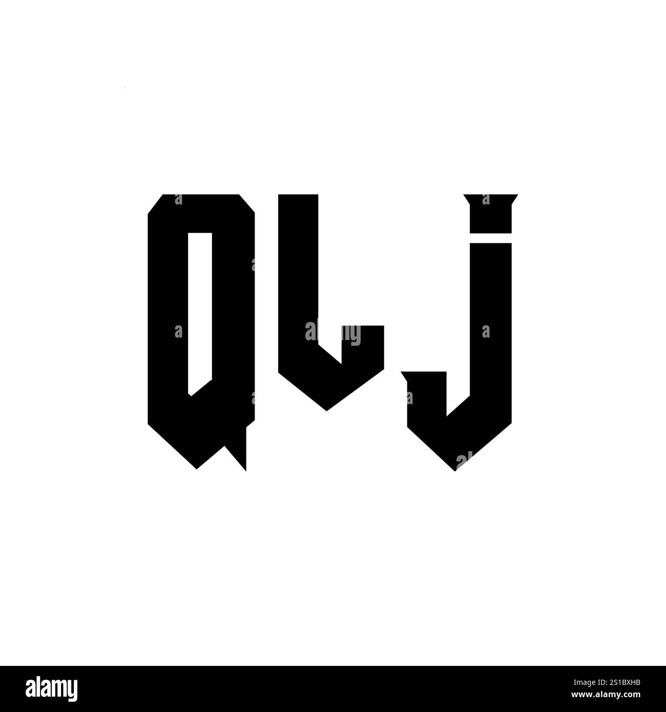 Qlj logo design Stock Vector Images - Alamy