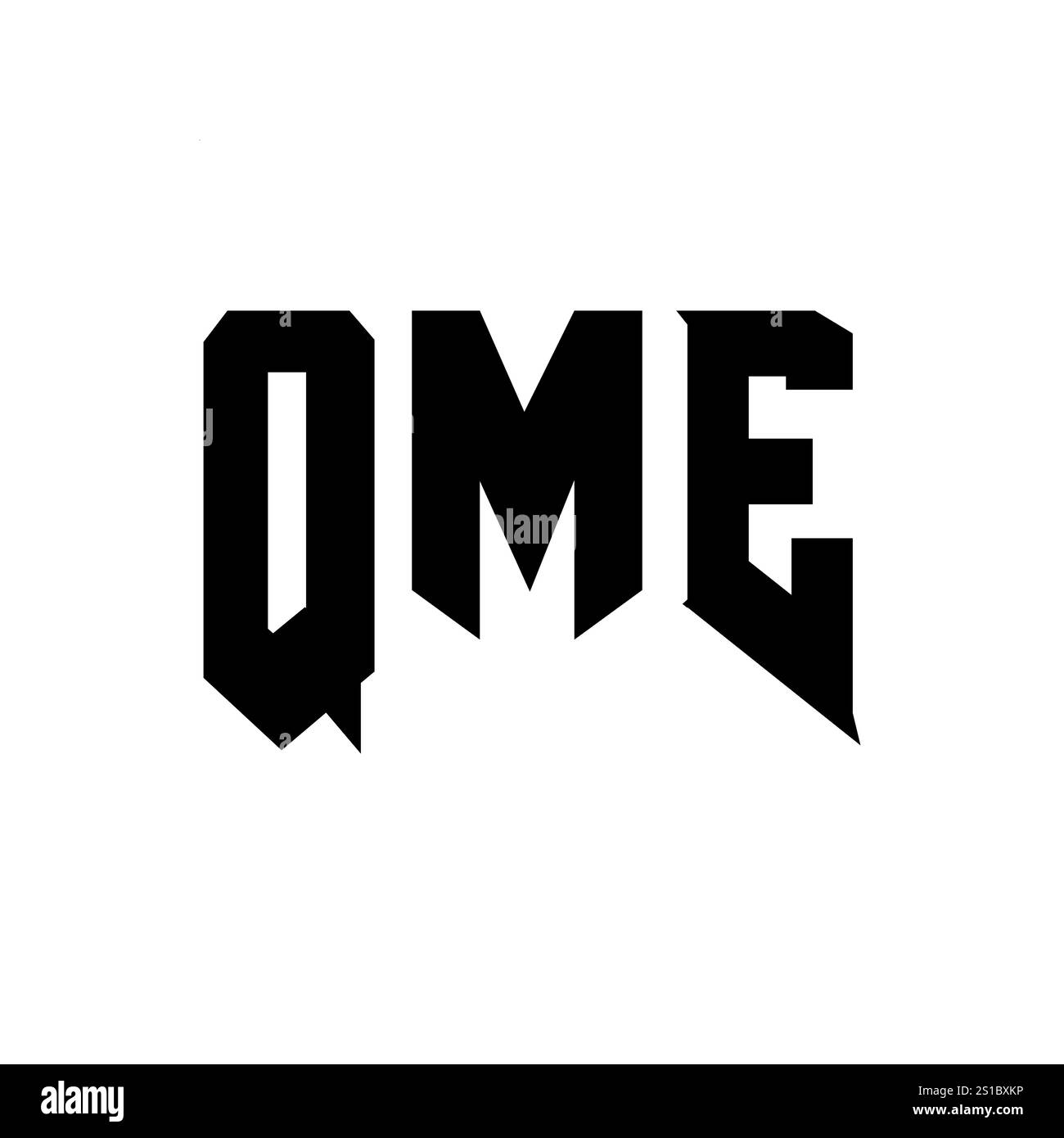 QME letter logo design for technology company. QME logo design black ...
