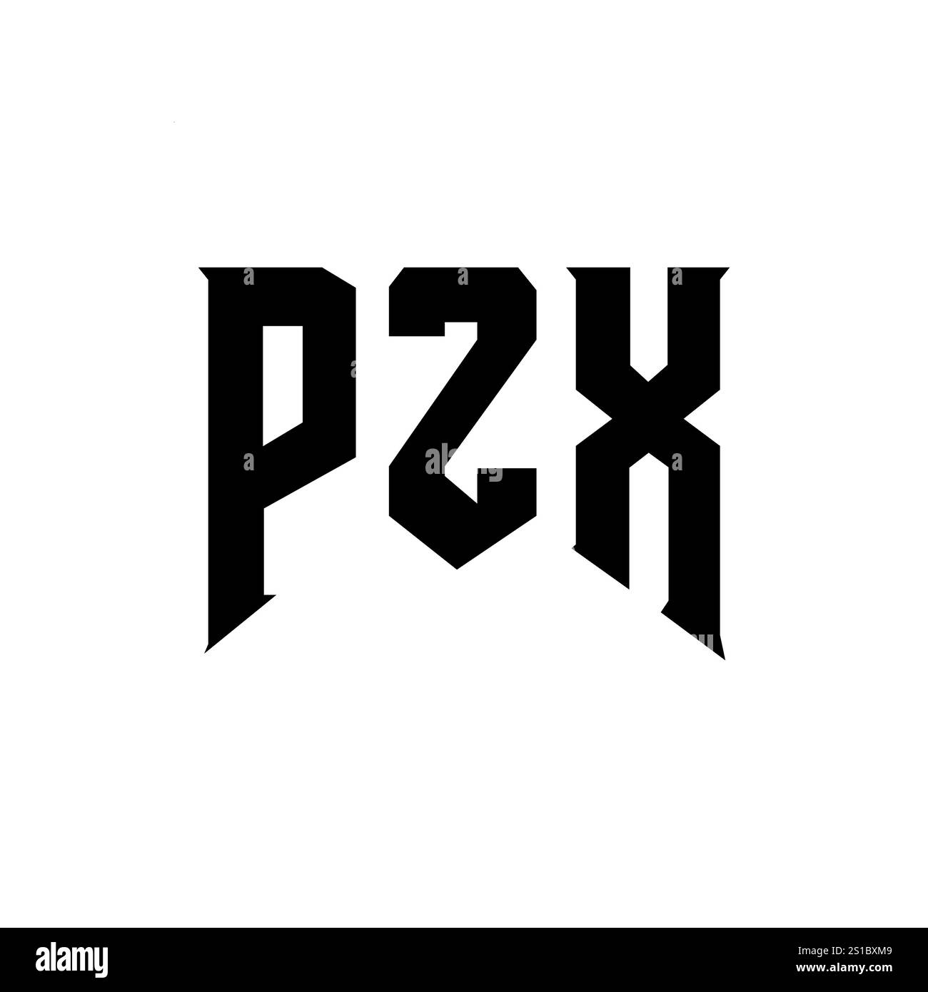 PZX letter logo design for technology company. PZX logo design black ...