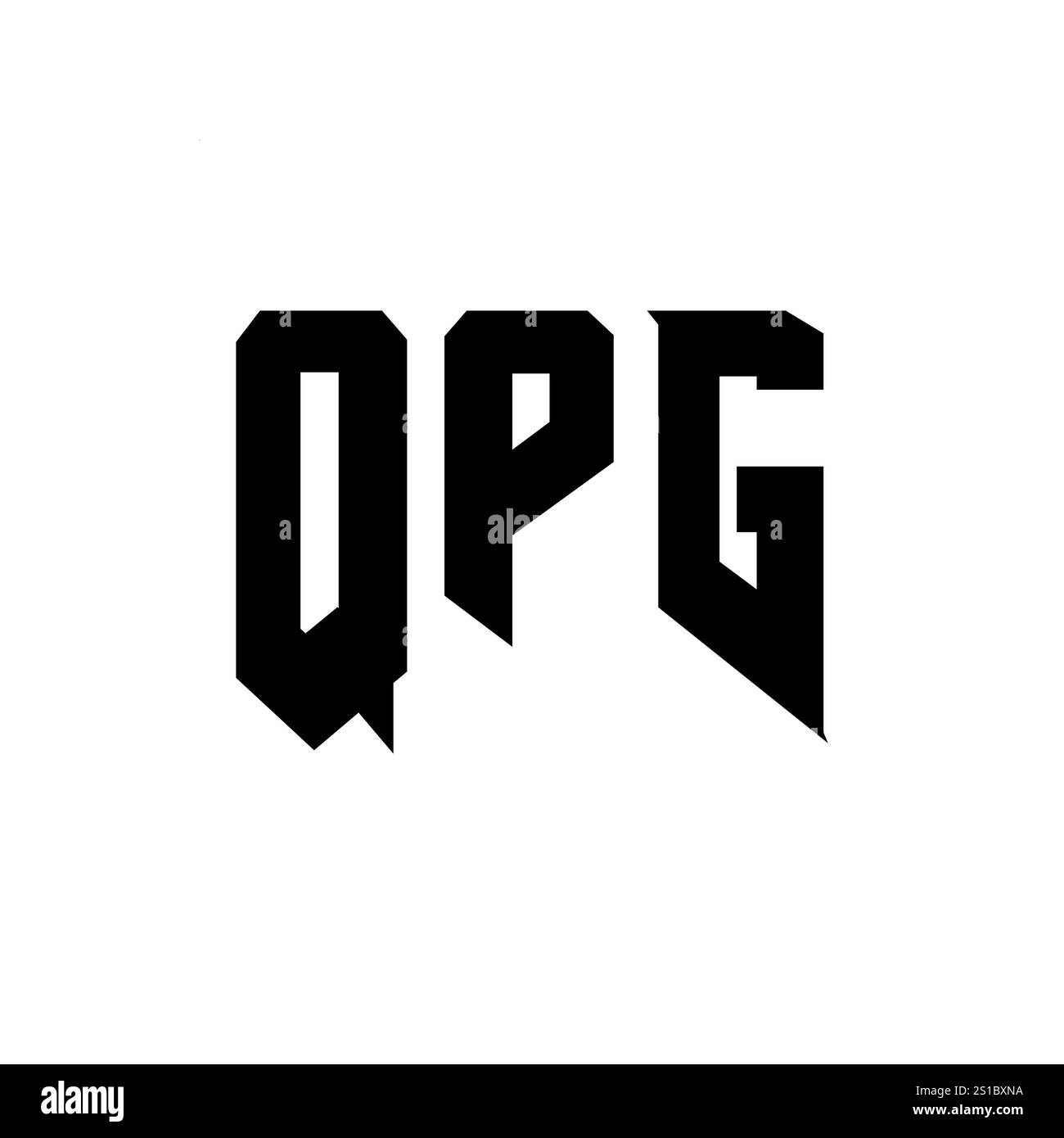 QPG letter logo design for technology company. QPG logo design black ...