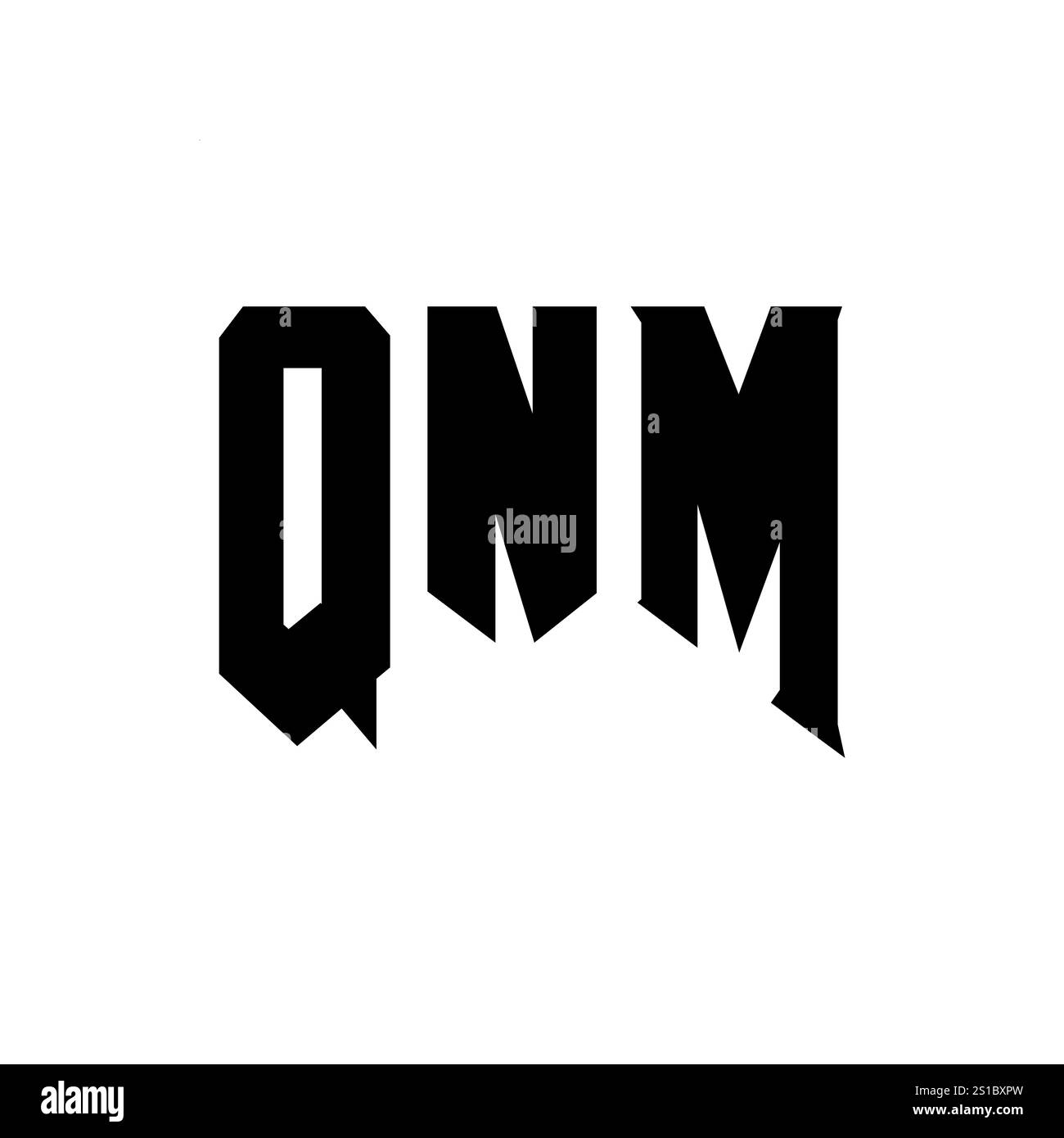 QNM letter logo design for technology company. QNM logo design black ...