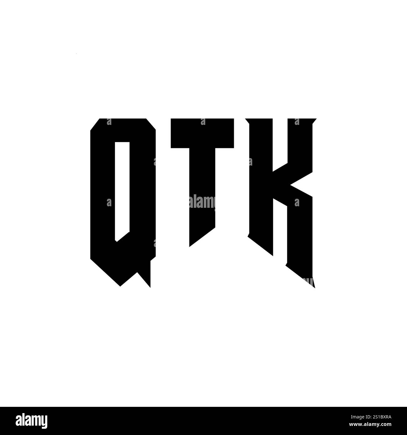 QTK letter logo design for technology company. QTK logo design black ...