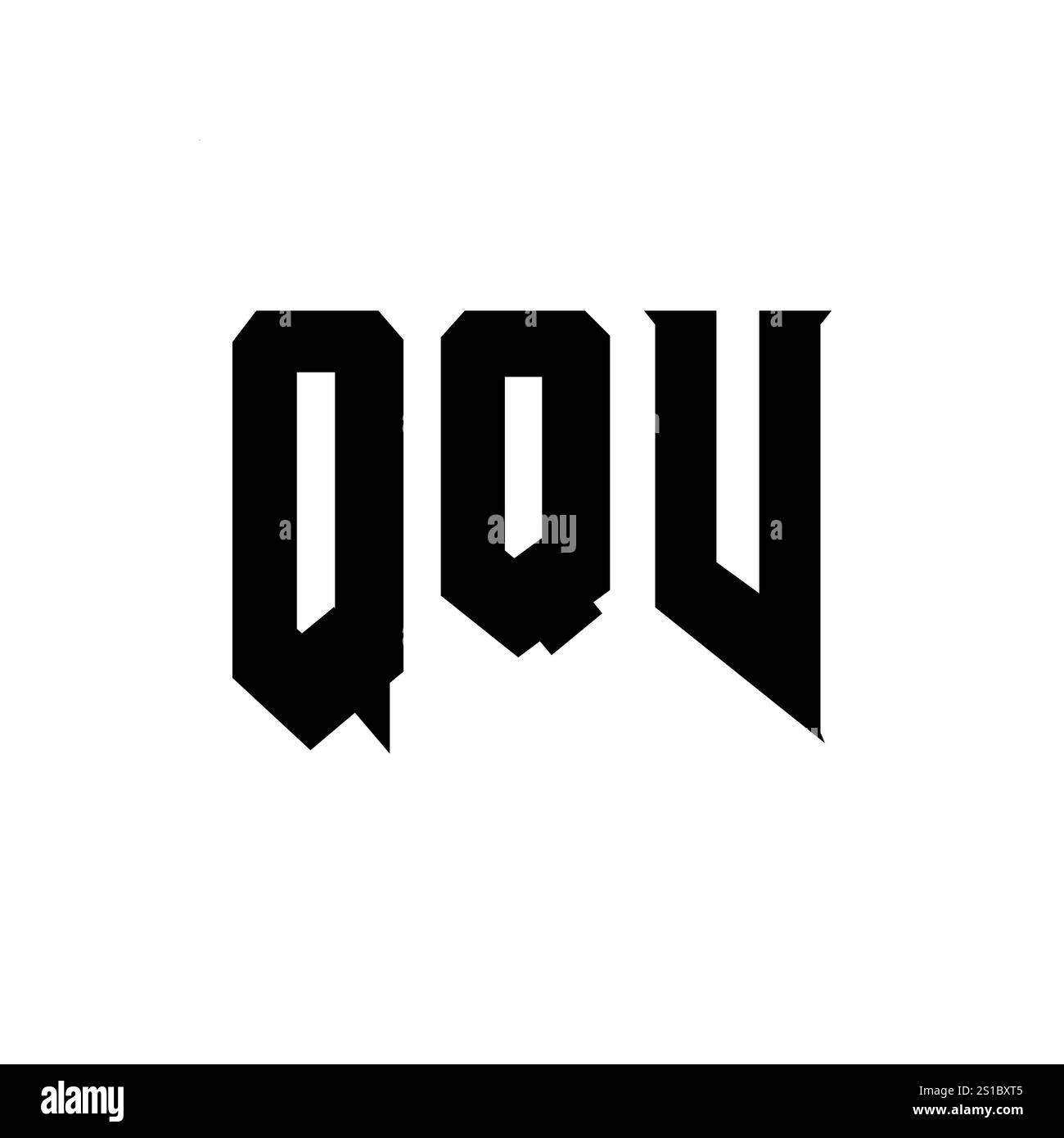 QQV letter logo design for technology company. QQV logo design black ...