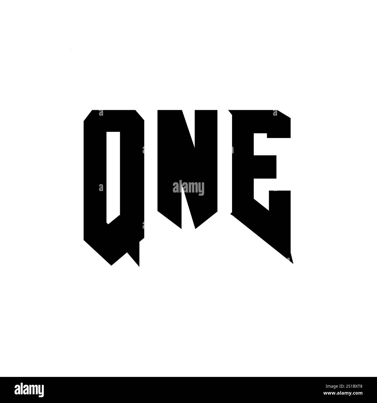 QNE letter logo design for technology company. QNE logo design black ...