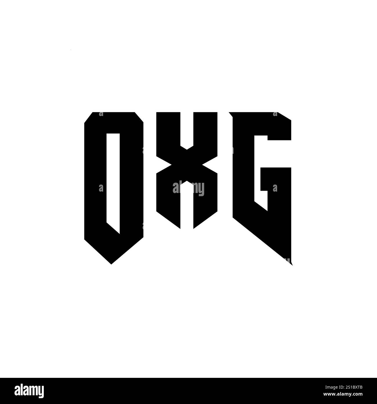 OXG letter logo design for technology company. OXG logo design black ...