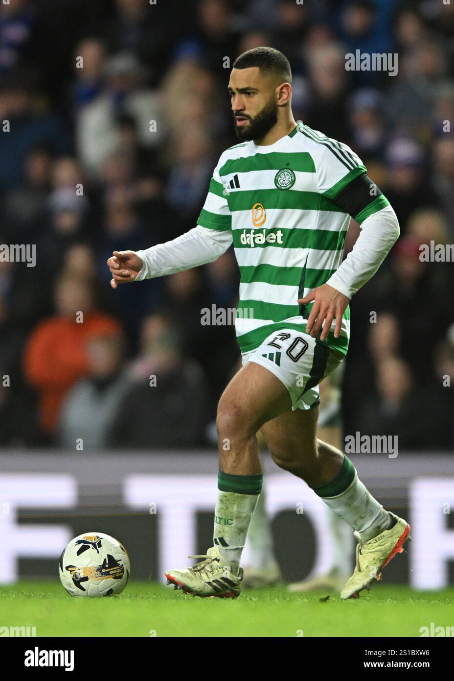 Glasgow, Scotland, 2nd January 2025. Cameron Carter-Vickers of Celtic ...