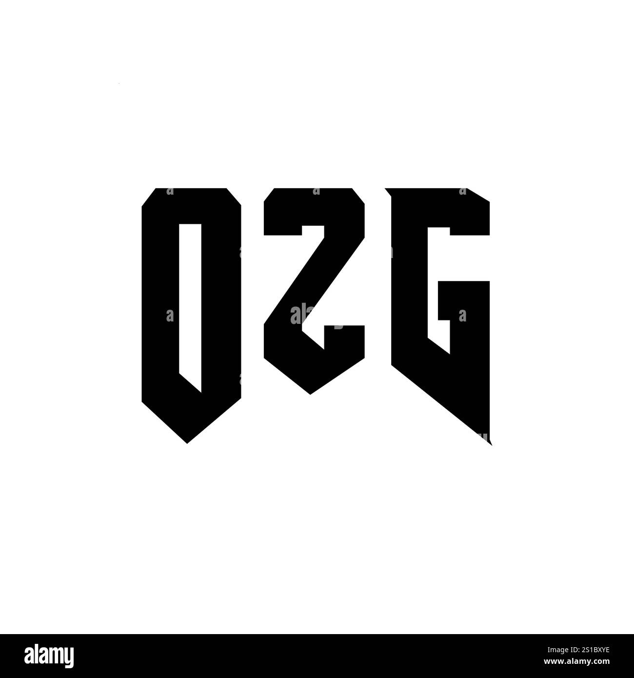 OZG letter logo design for technology company. OZG logo design black ...