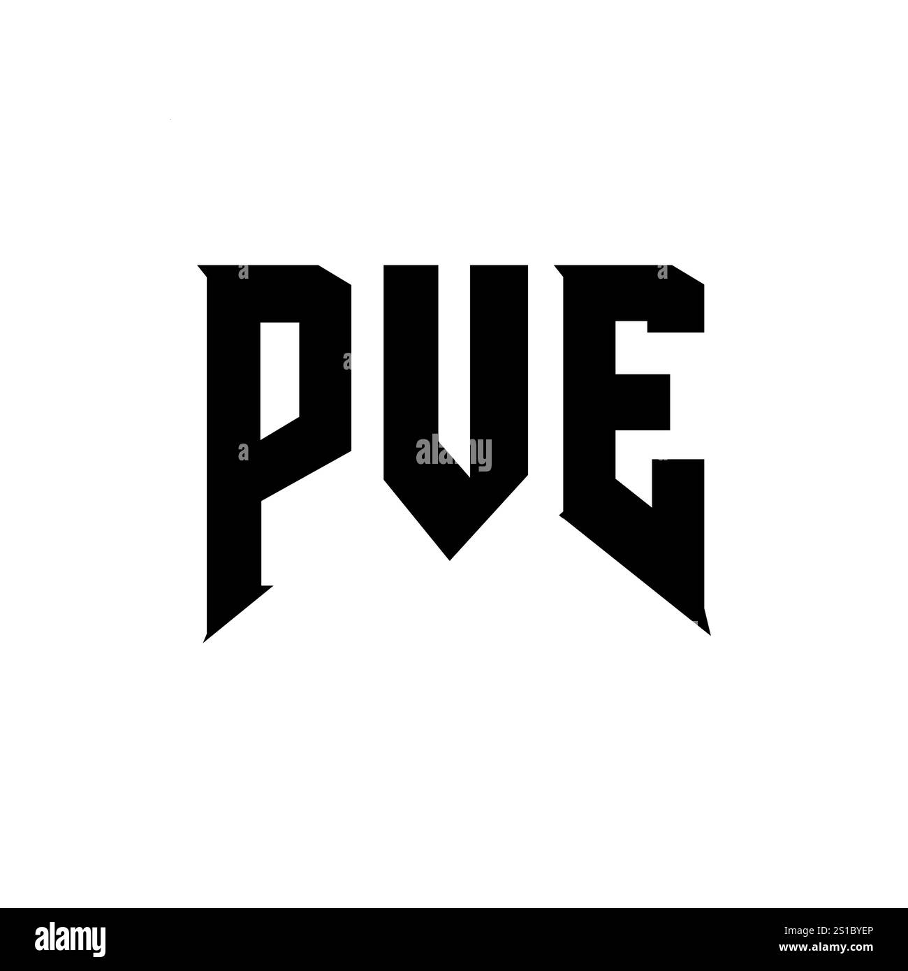 PVE letter logo design for technology company. PVE logo design black ...