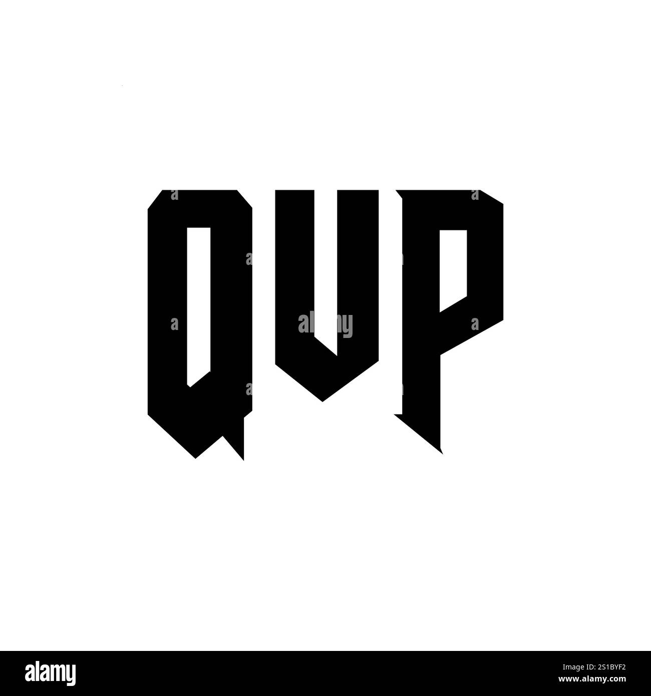 QUP letter logo design for technology company. QUP logo design black ...