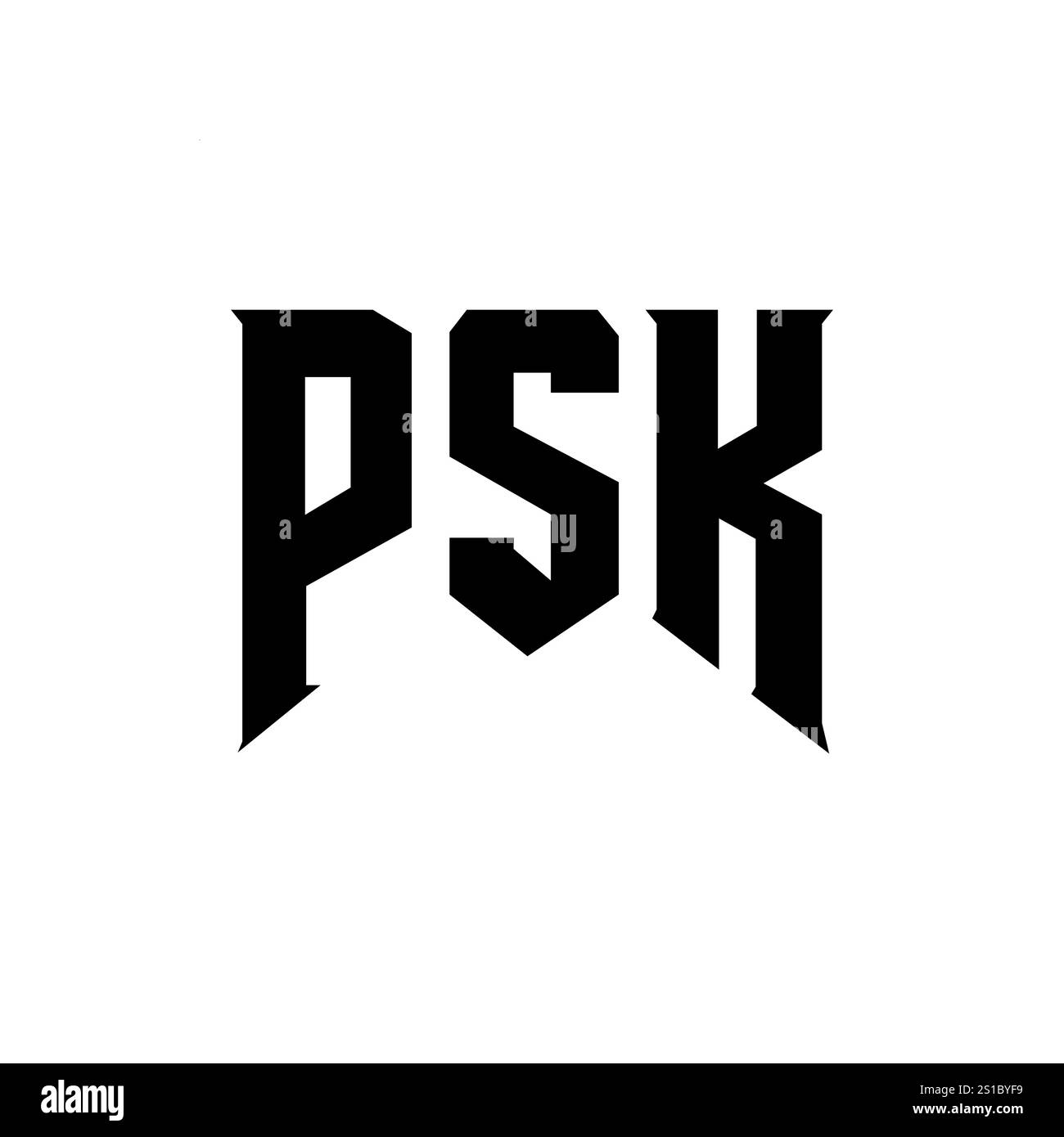 PSK letter logo design for technology company. PSK logo design black ...