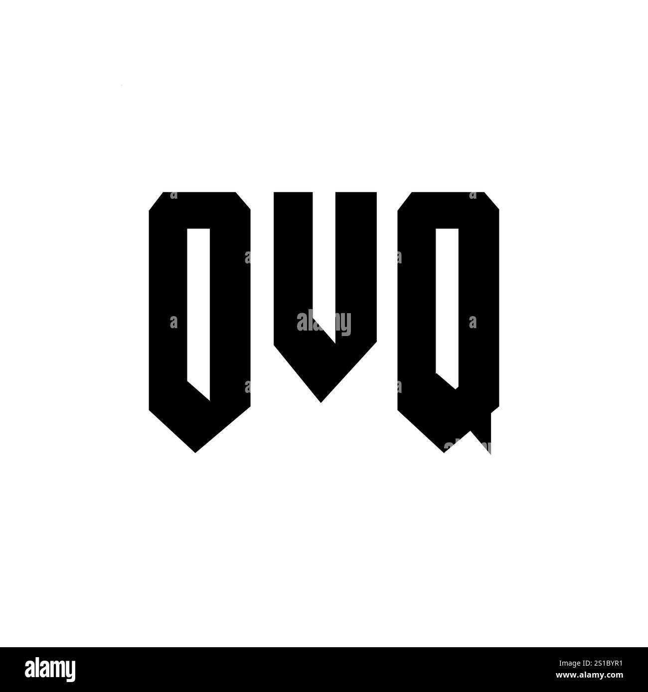 OVQ letter logo design for technology company. OVQ logo design black ...