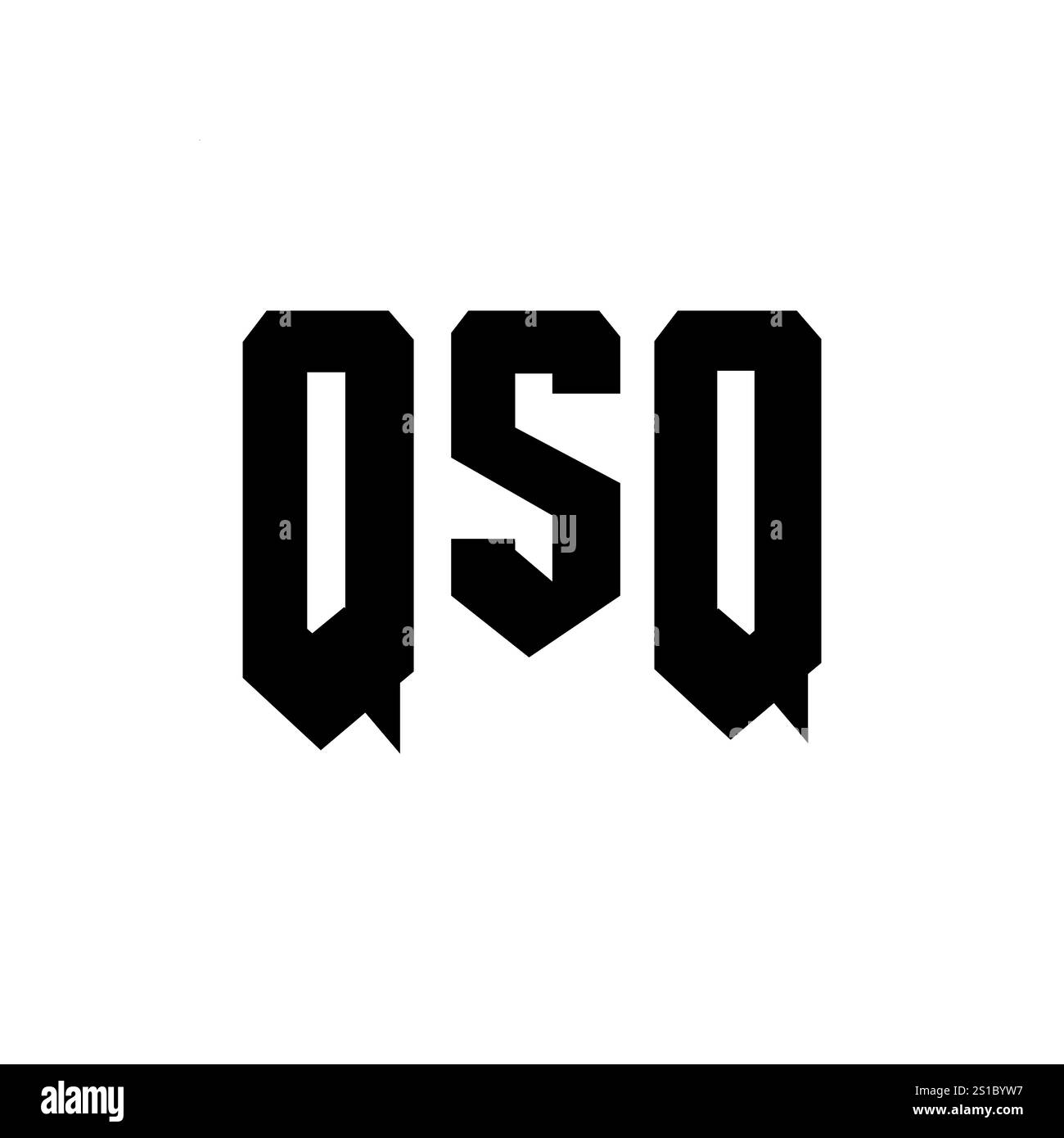 QSQ letter logo design for technology company. QSQ logo design black ...