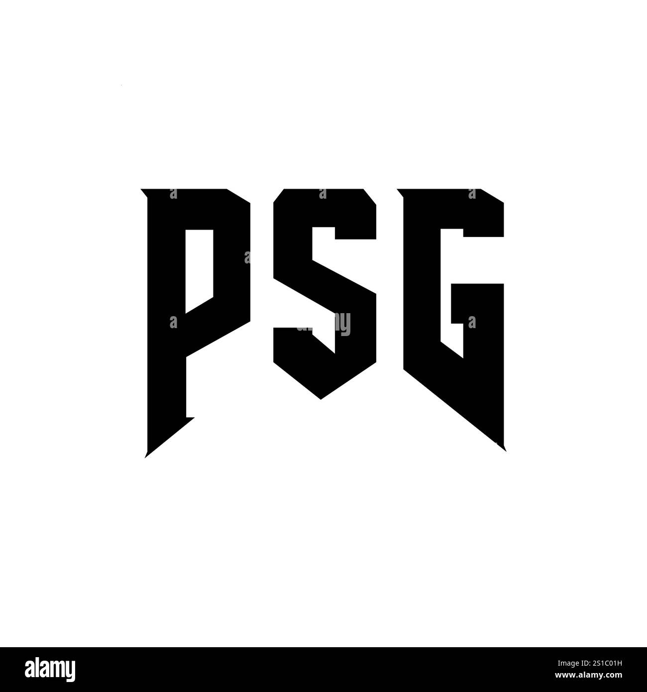 PSG letter logo design for technology company. PSG logo design black ...