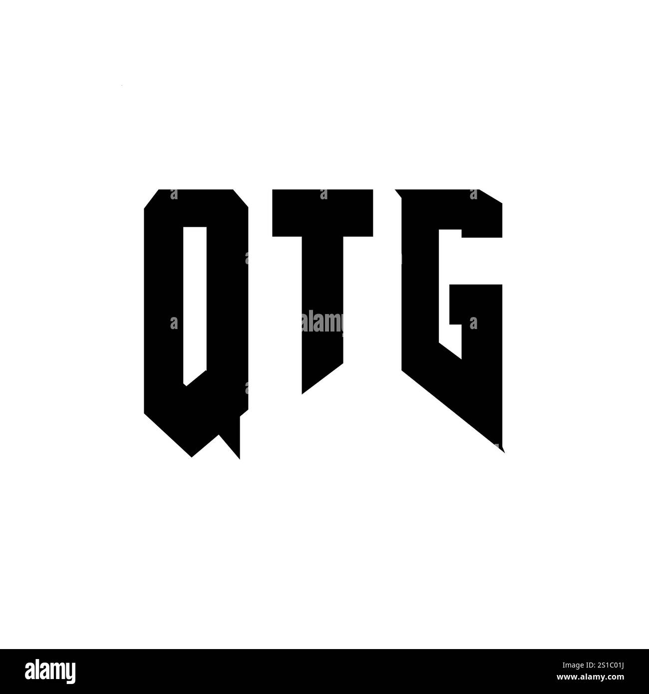 Qtg logo design Stock Vector Images - Alamy