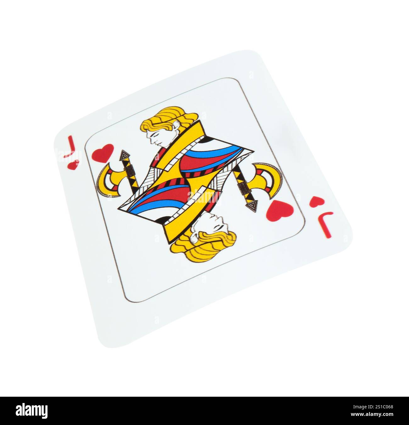 Poker game. One playing card isolated on white Stock Photo - Alamy