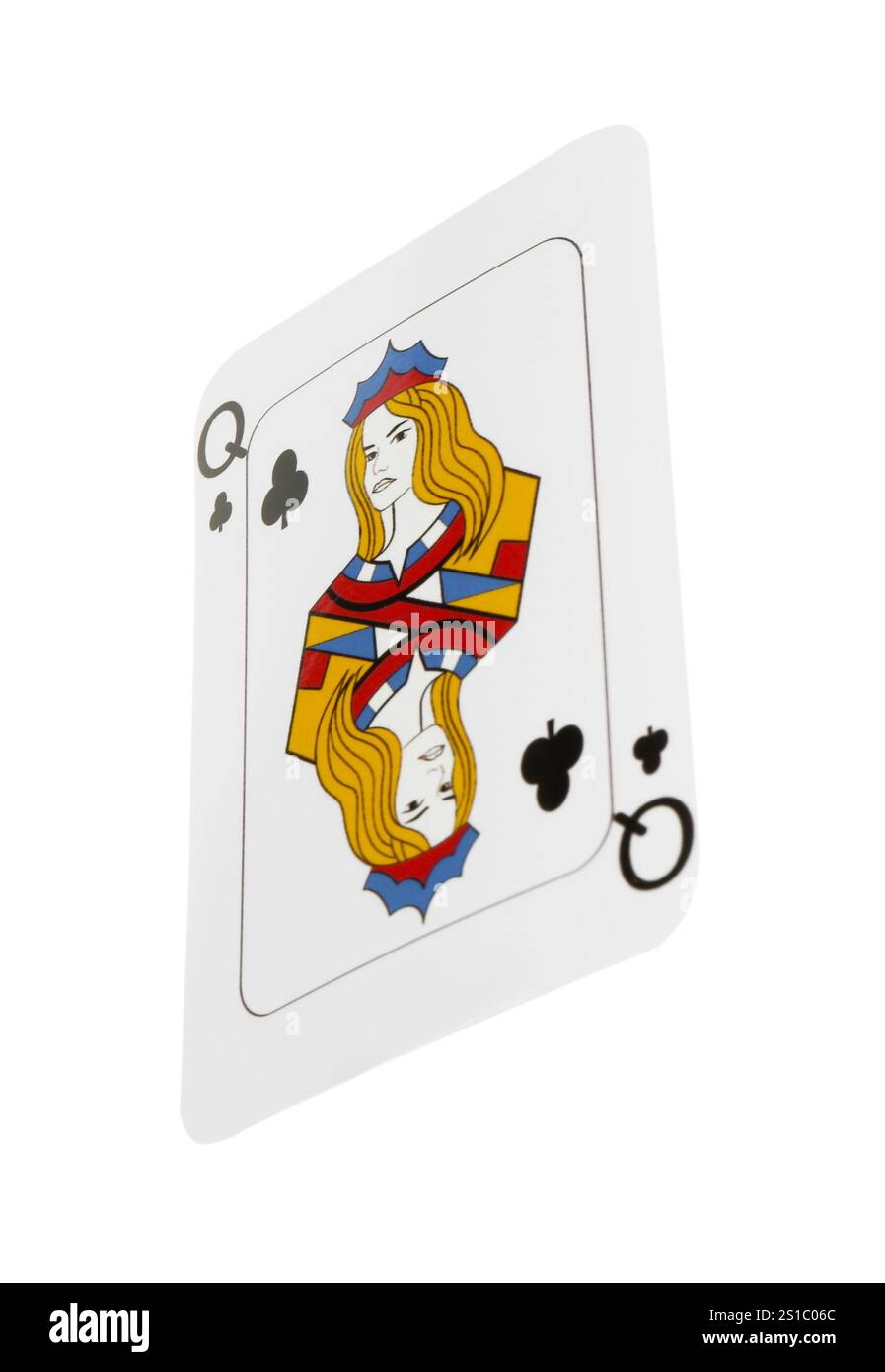 Poker game. One playing card isolated on white Stock Photo - Alamy