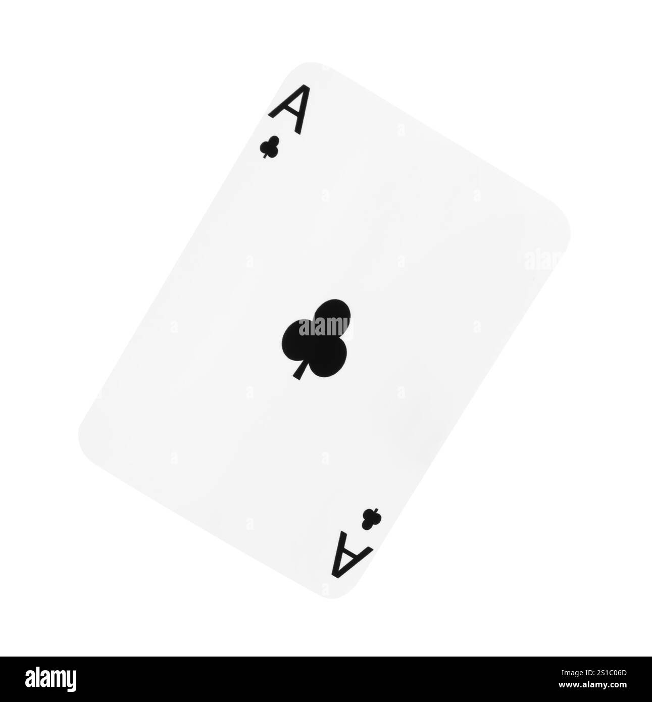 Poker game. One playing card isolated on white Stock Photo - Alamy