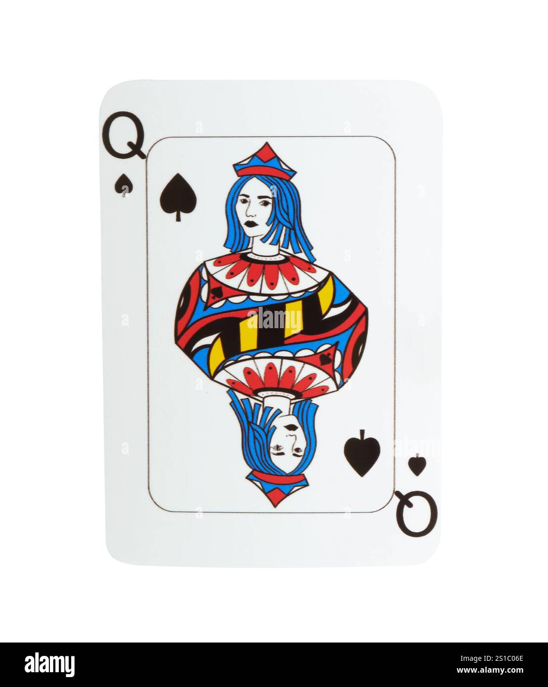 Poker game. One playing card isolated on white Stock Photo - Alamy