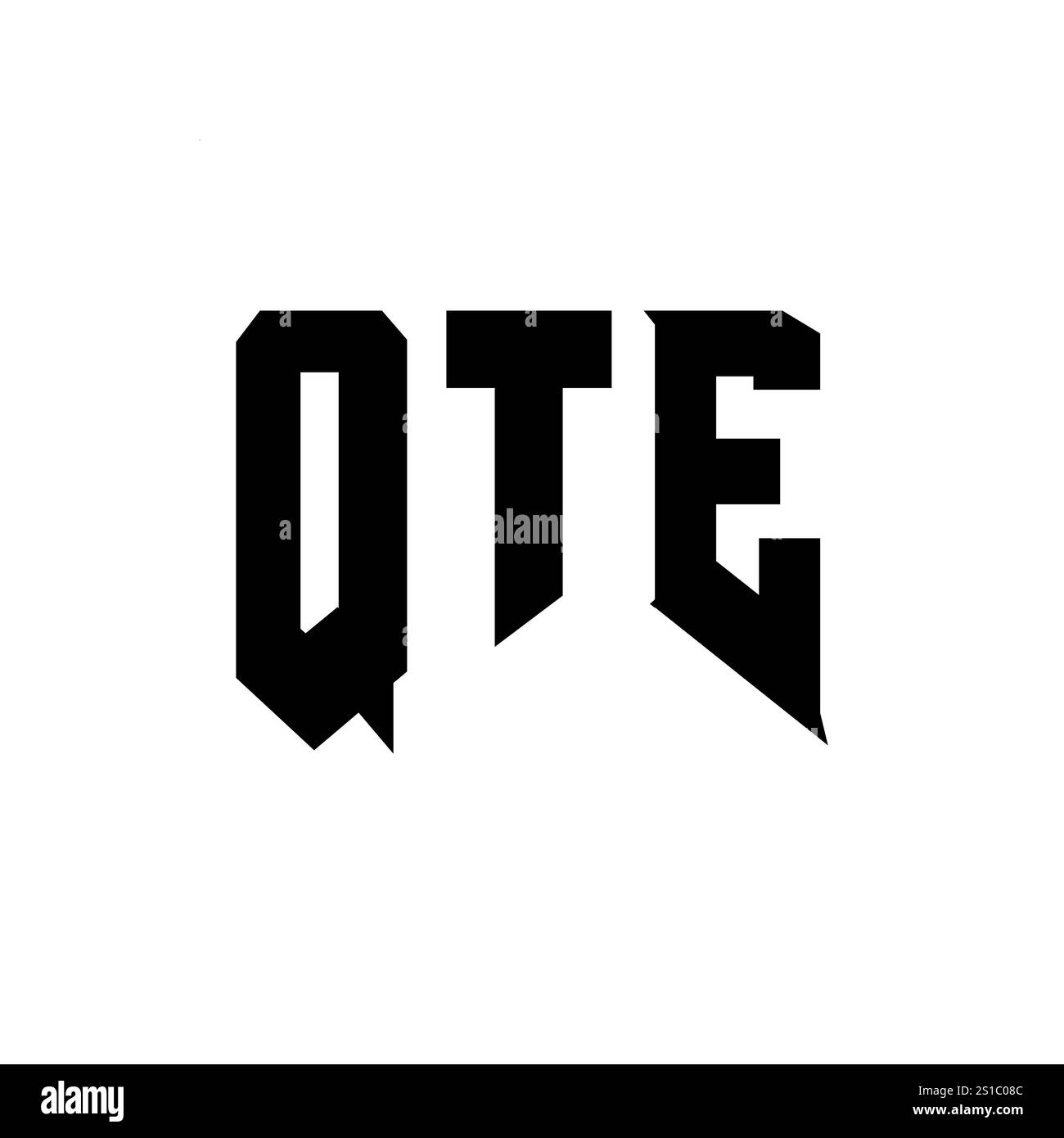 QTE letter logo design for technology company. QTE logo design black ...