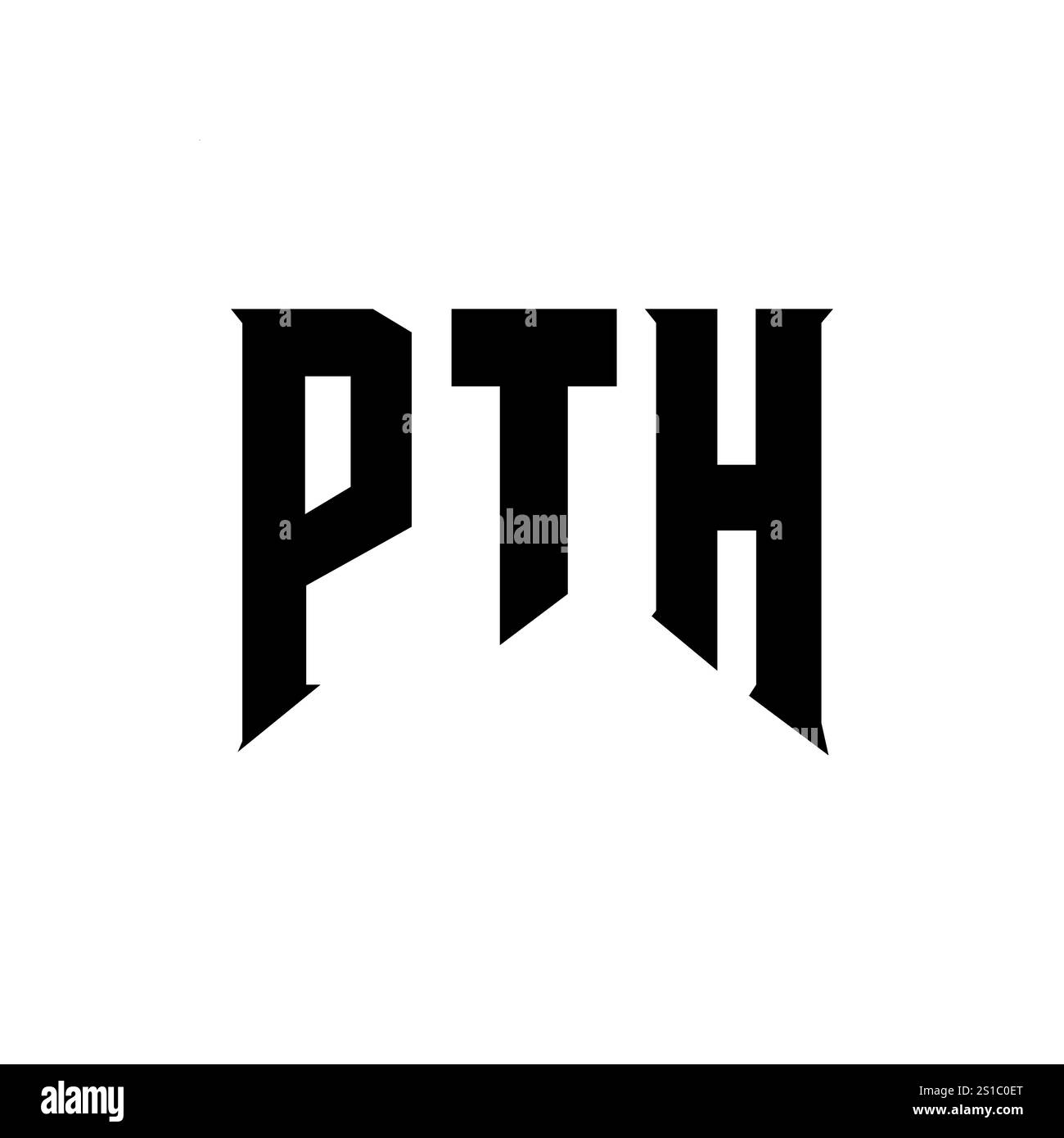 Pth logo design Stock Vector Images - Alamy