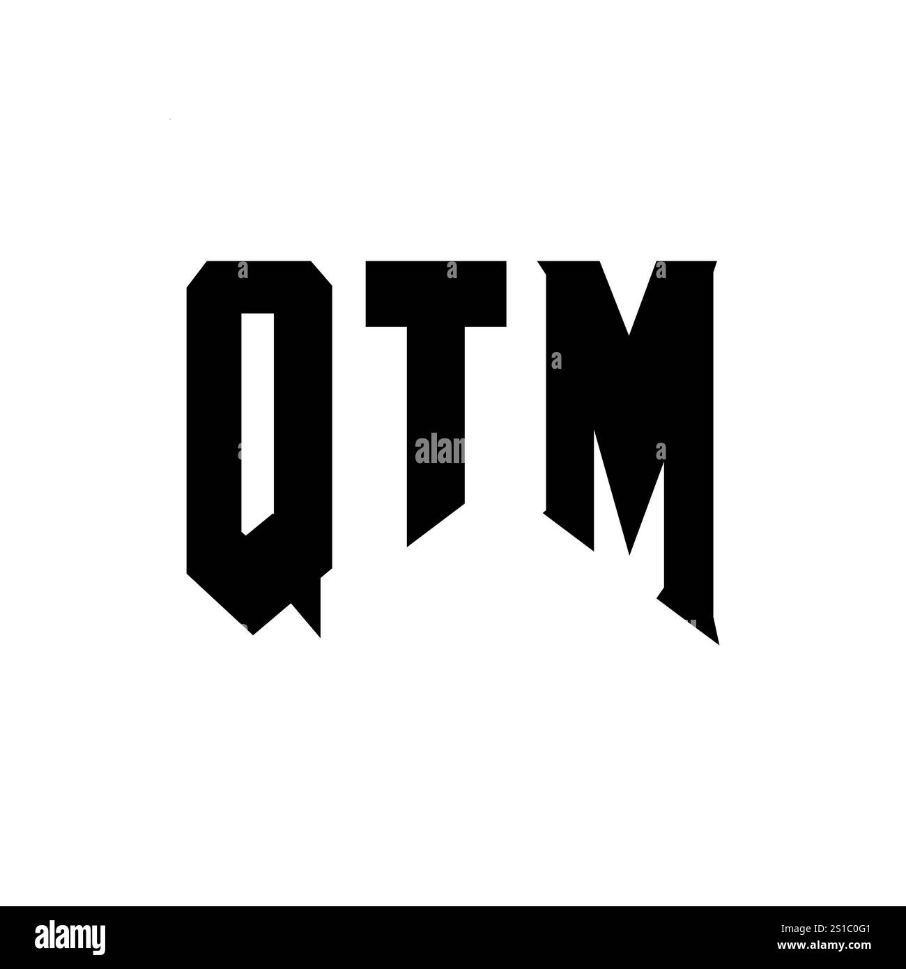QTM letter logo design for technology company. QTM logo design black ...