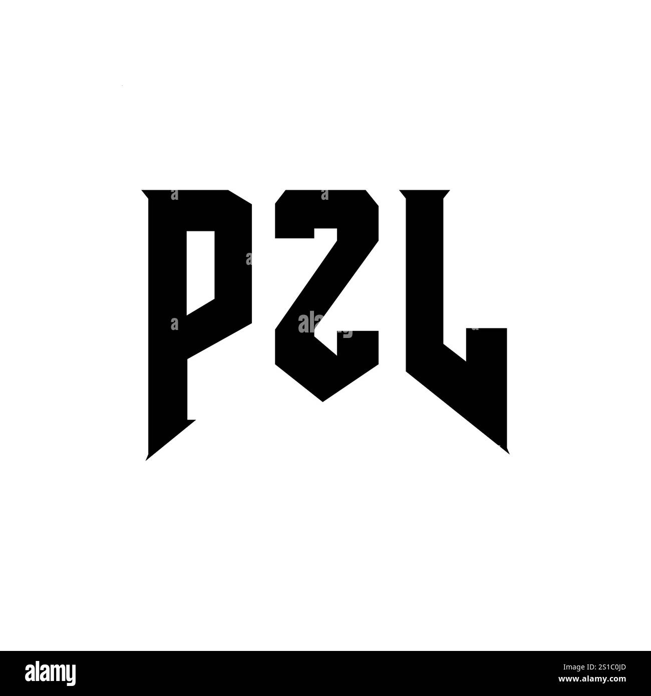 PZL letter logo design for technology company. PZL logo design black ...
