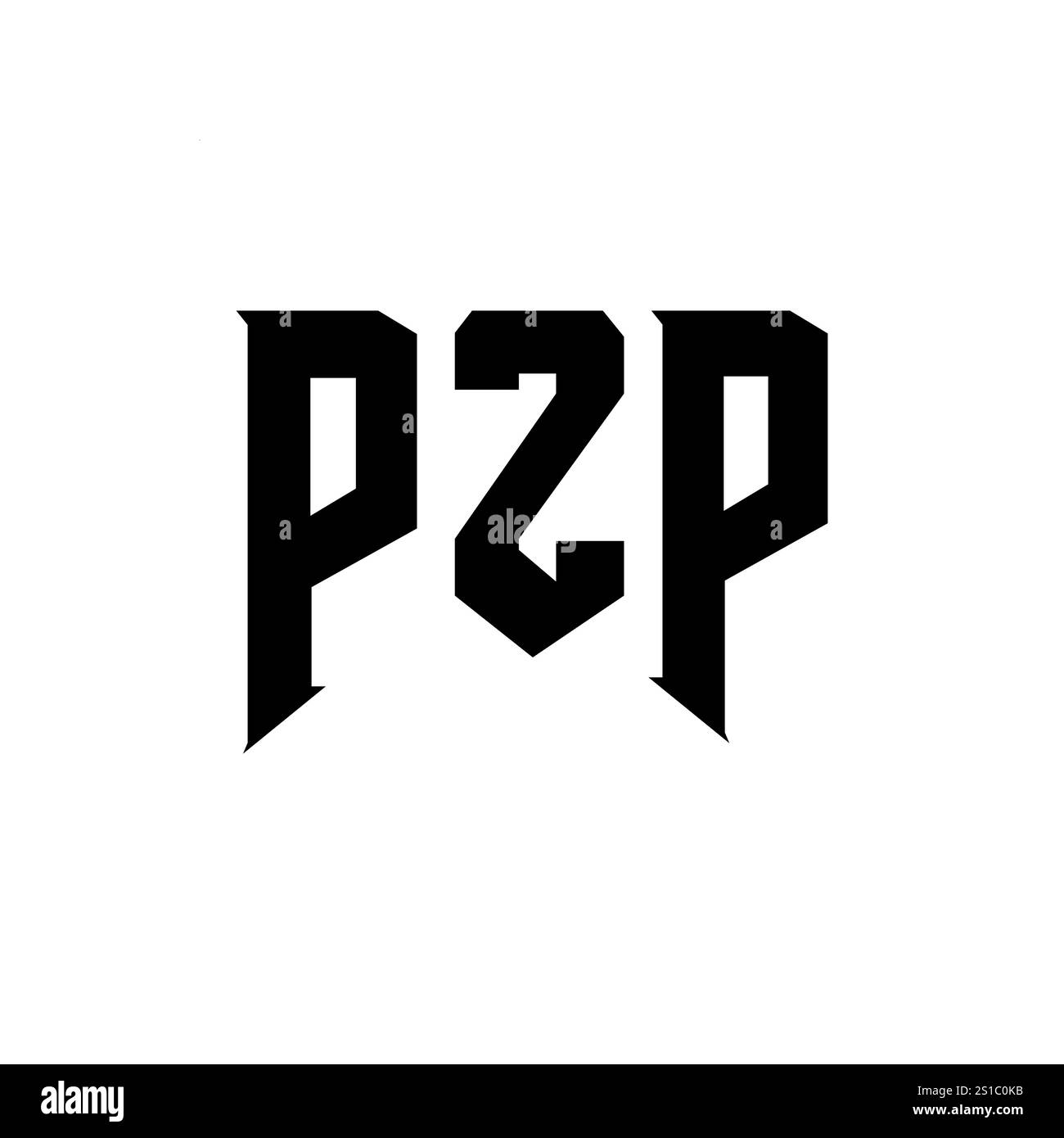 PZP letter logo design for technology company. PZP logo design black ...