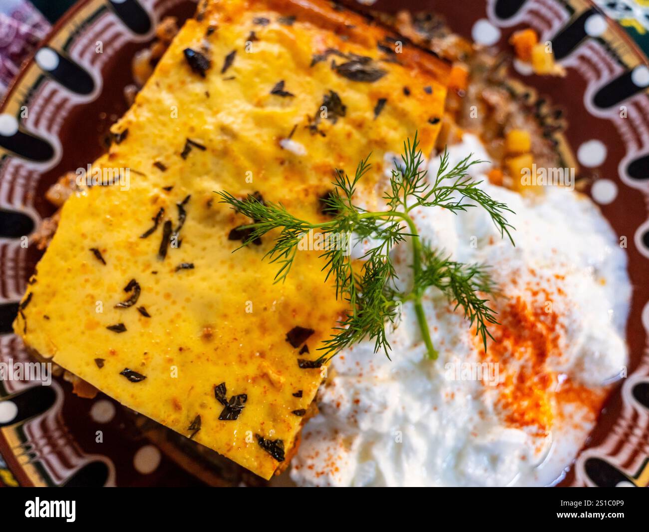 Bulgarian potato moussaka with yogurt, Manastirska Magernitsa ...