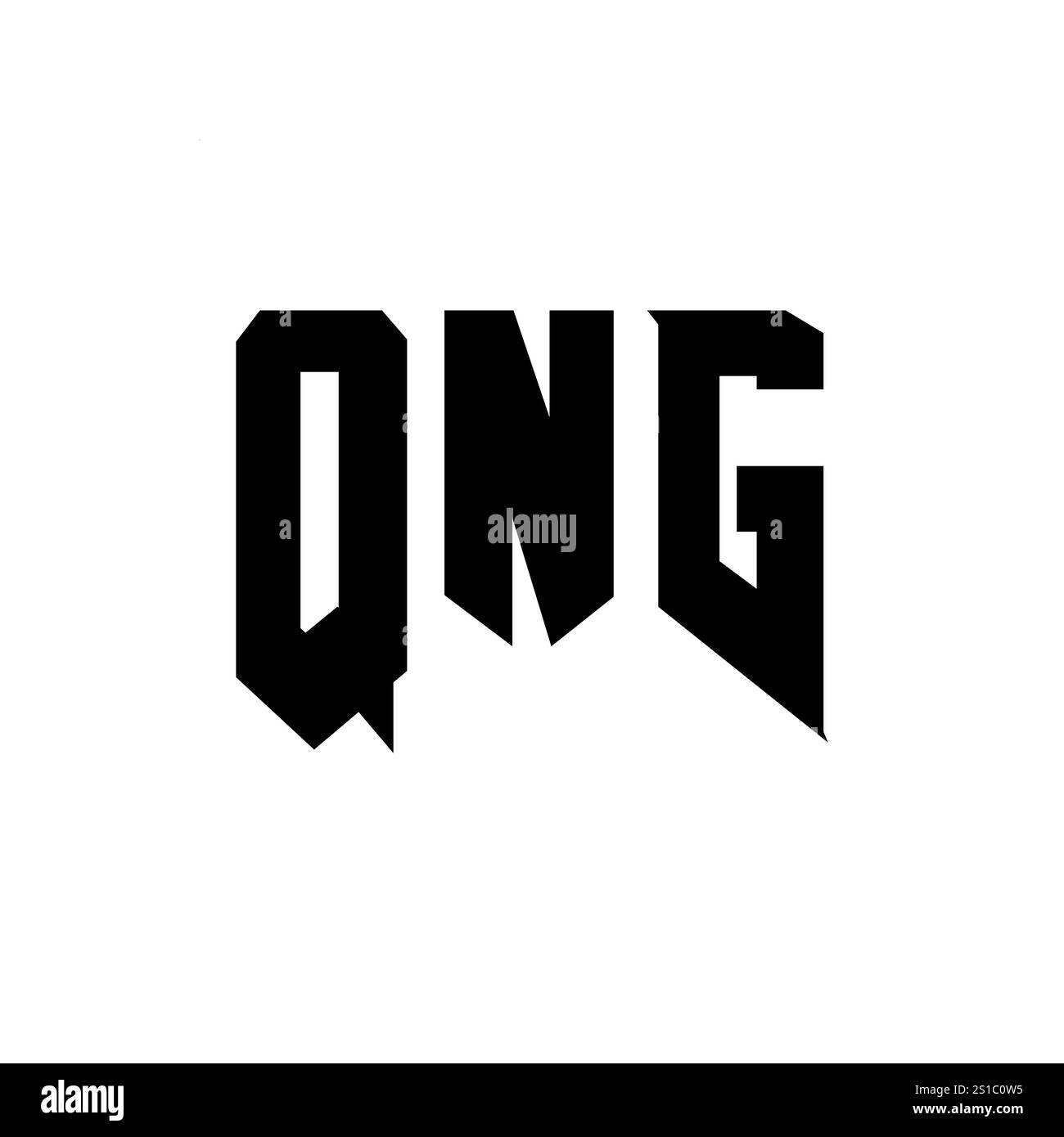 QNG letter logo design for technology company. QNG logo design black ...