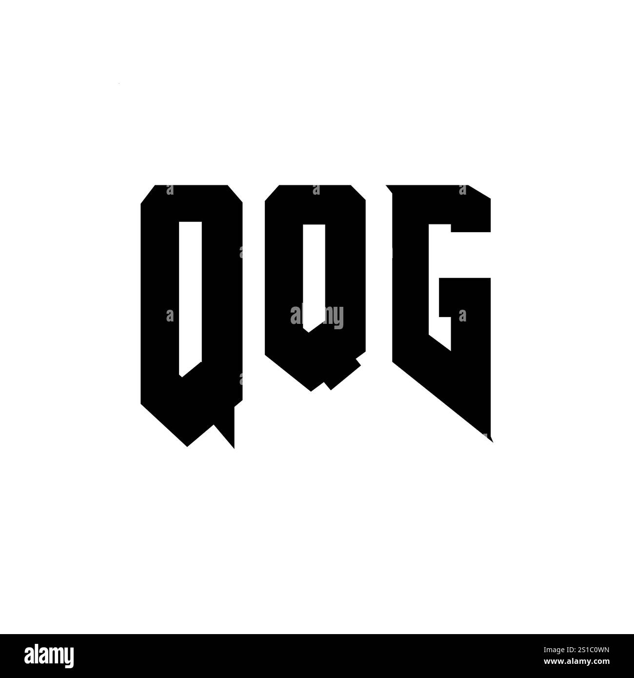 QQG letter logo design for technology company. QQG logo design black ...