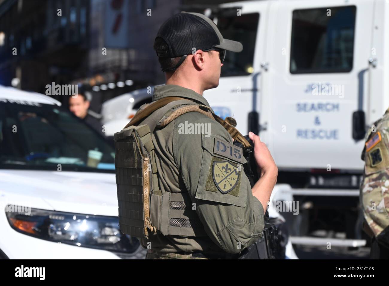 New Orleans, Louisiana, Deer. 2nd Jan, 2025. (new) police, hsi, atf and ...