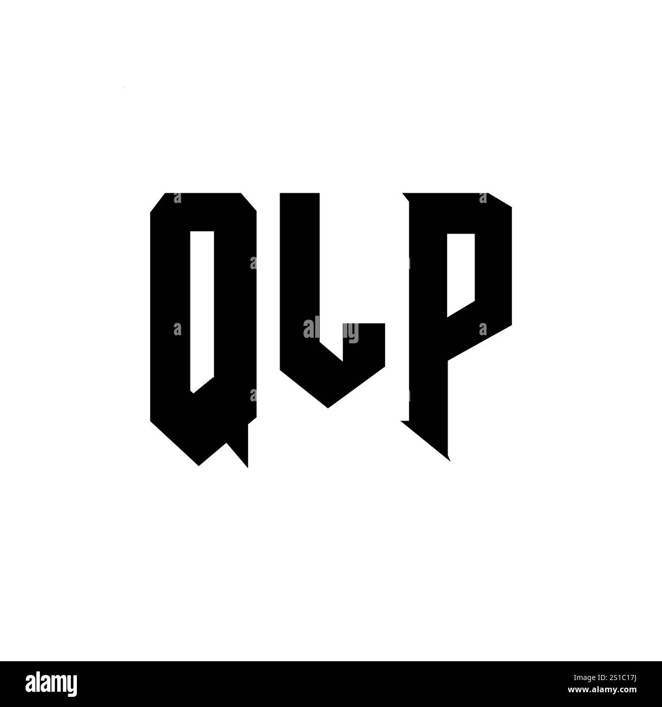 Qlp logo design Stock Vector Images - Alamy