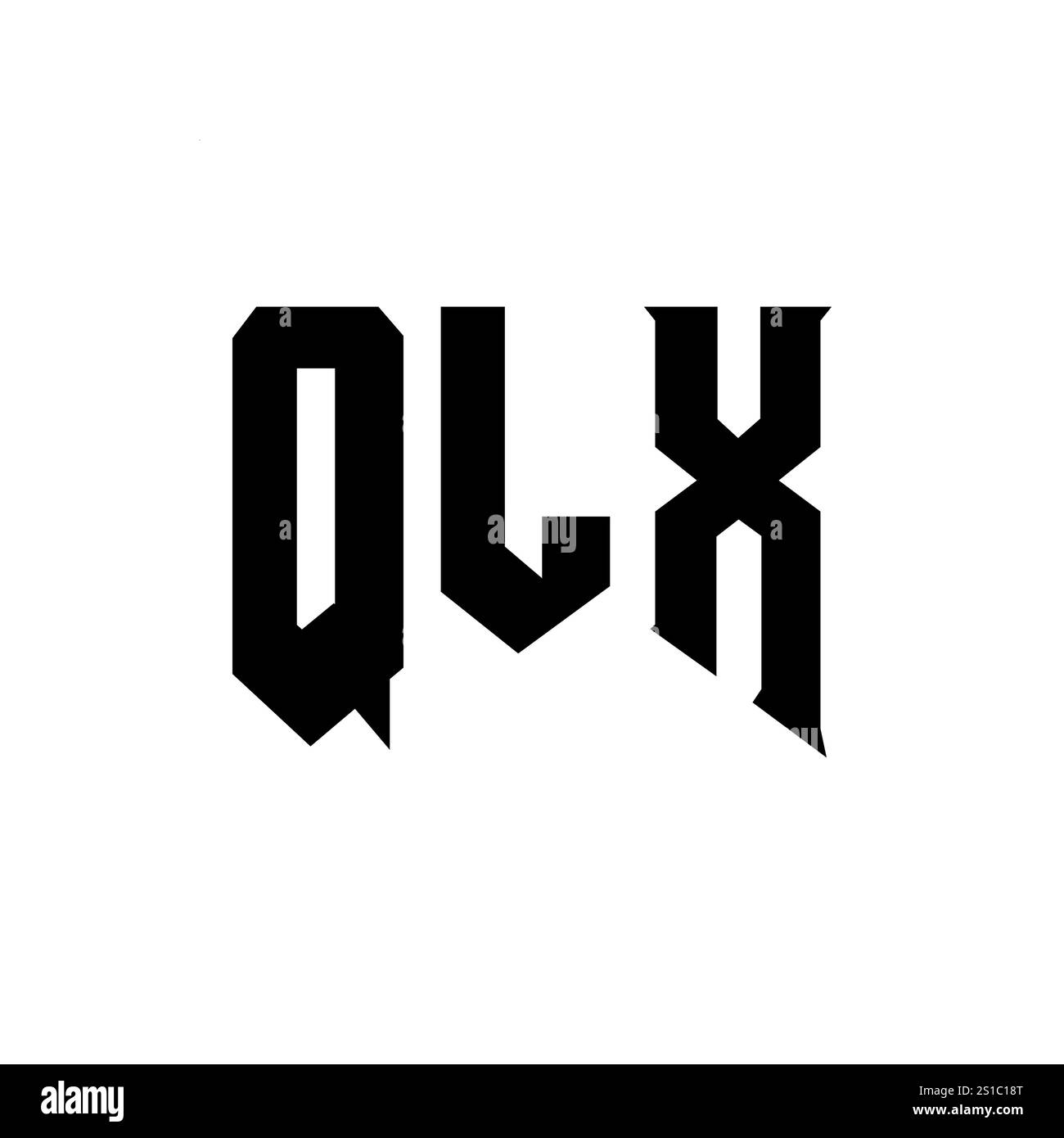 Qlx logo design hi-res stock photography and images - Alamy