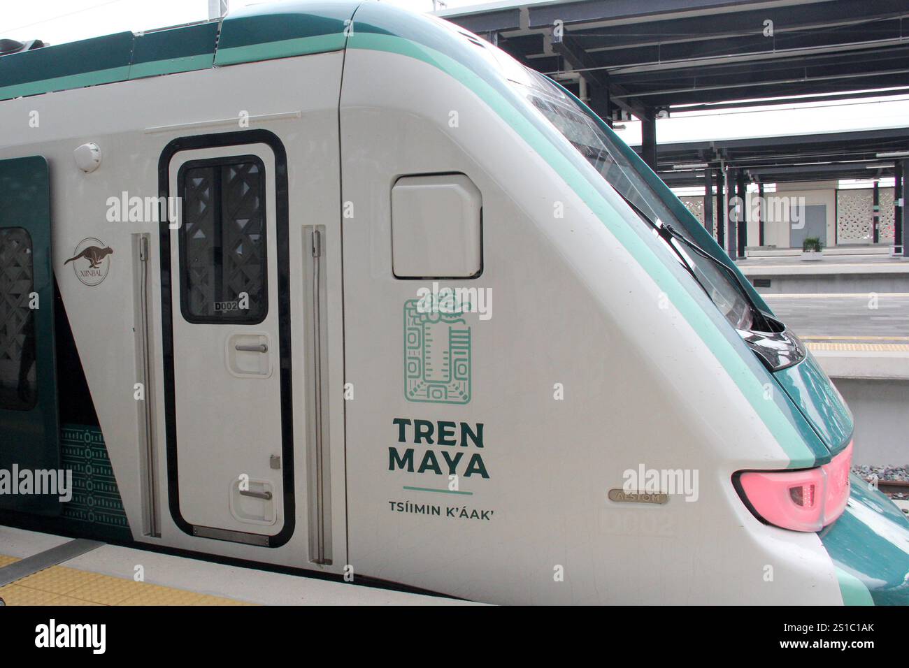 Merida, Yucatan, Mexico - Oct 27 2024: Cars of the Tren Maya at the ...