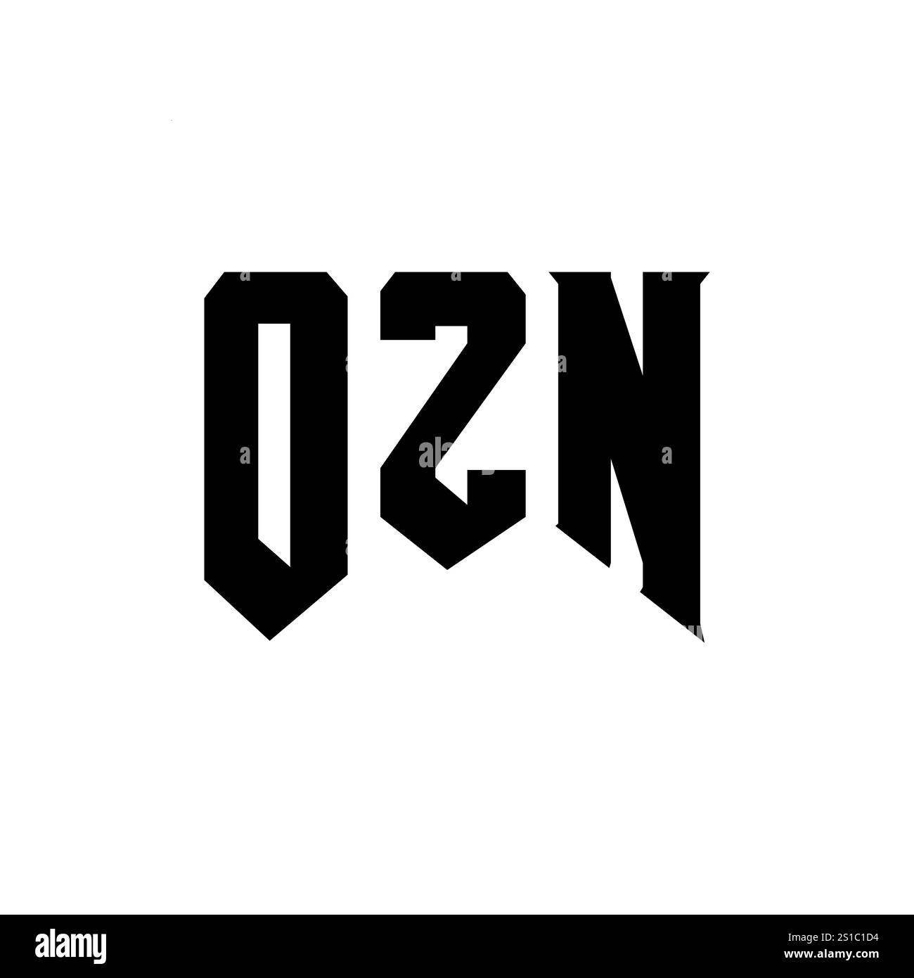 OZN letter logo design for technology company. OZN logo design black ...