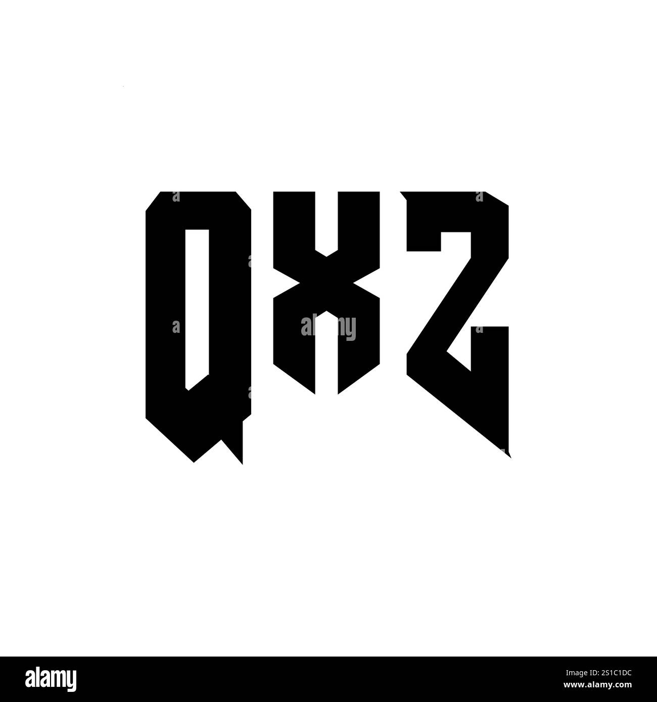Qxz logo design hi-res stock photography and images - Alamy