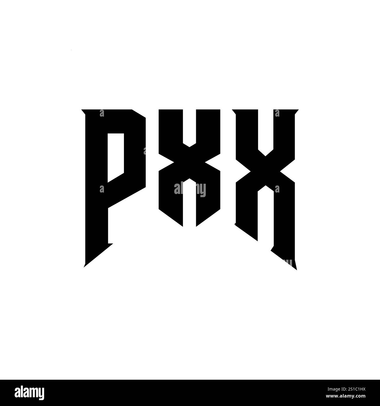 PXX letter logo design for technology company. PXX logo design black ...